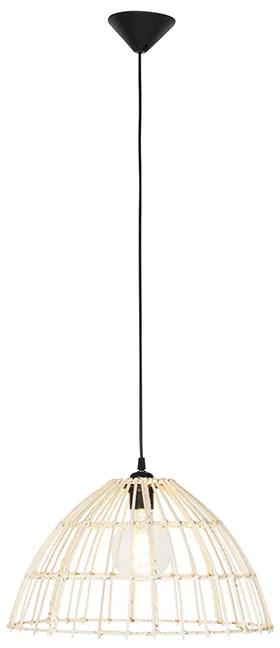 Venkovská závěsná lampa ratan 40 - Magna