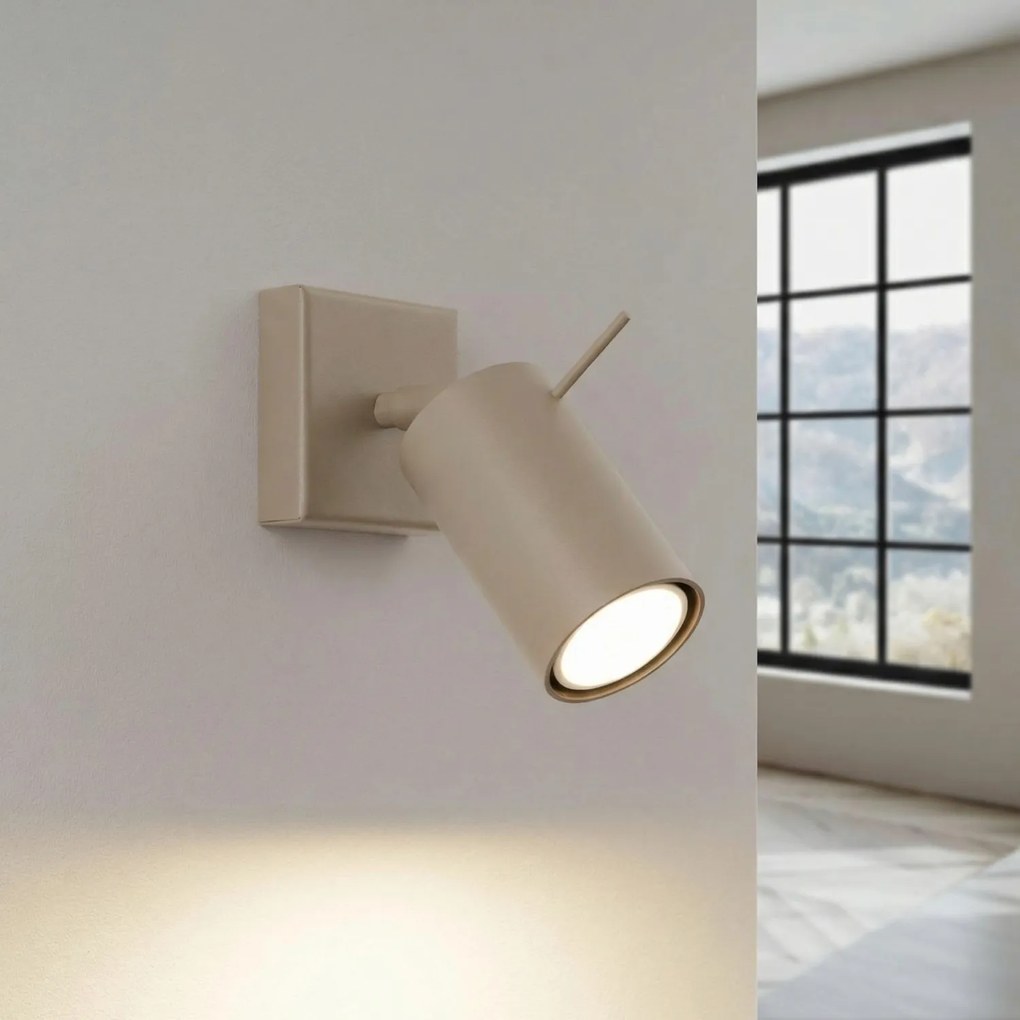Sollux Lighting Nástěnné svítidlo RING šedobéžové