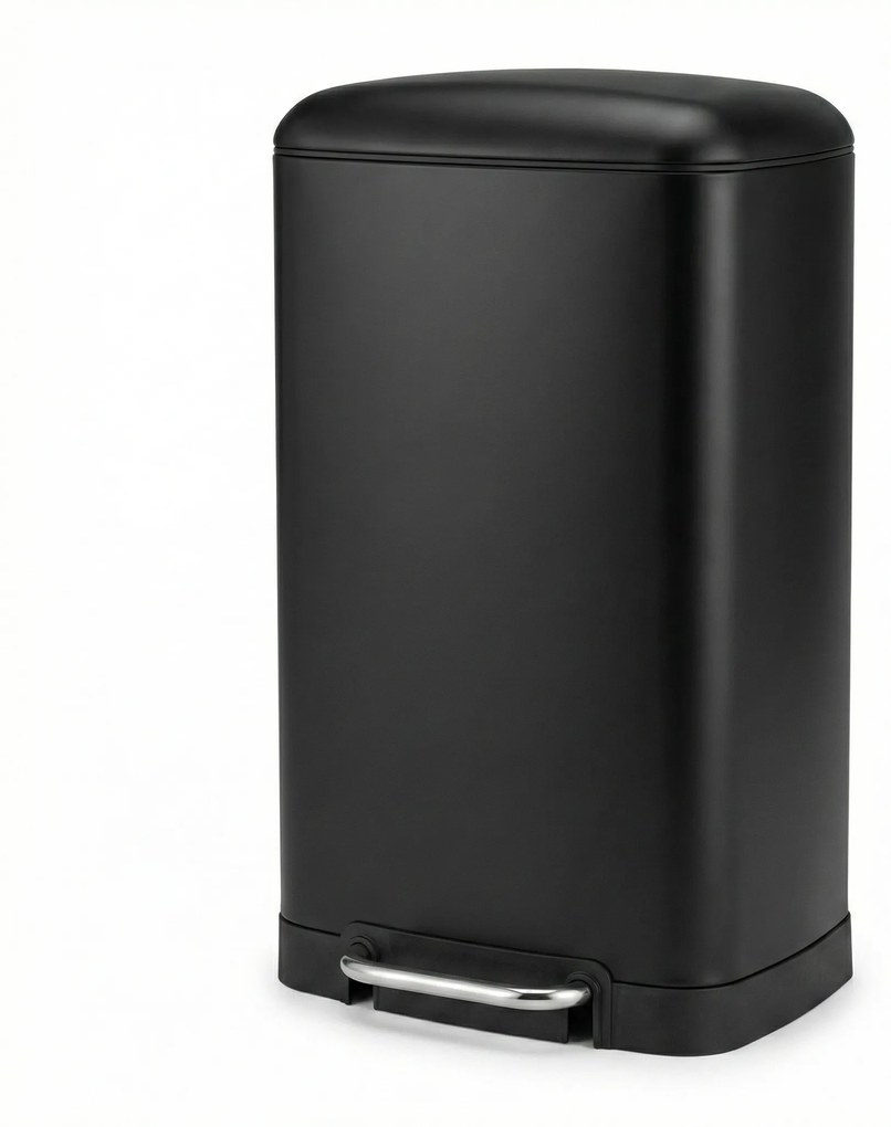 Odpadkový koš s pedálem MYK, 30 l – černý