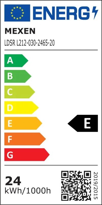 Mexen LDSR, LED stropní svítidlo, průměr 30 cm, 24W, studená - 6500K, 2640 lm, bílá - L212-030-2465-20