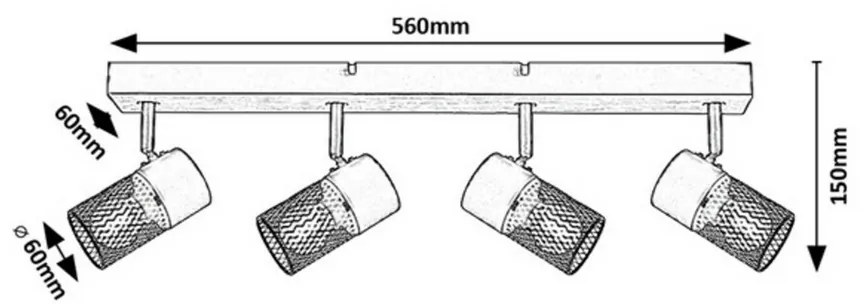 Rabalux 71154 bodové svítidlo Metta