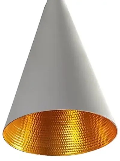 Designový lustr Vita bílé/zlaté