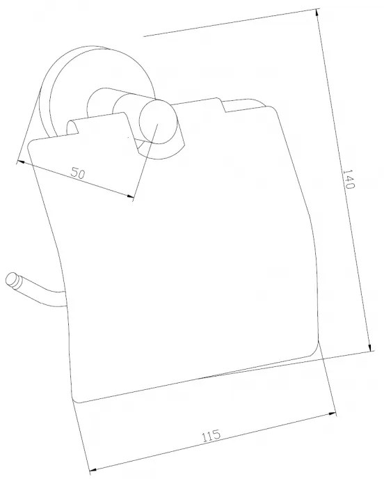 Držák na toaletní papír MEXEN REMO II bílý