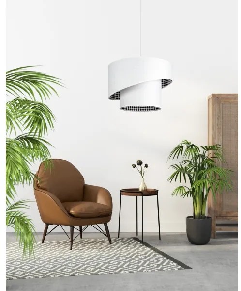 Lustr na lanku LORI 1xE27/60W/230V bílá