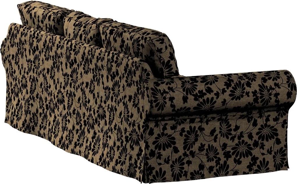 Potah na pohovku IKEA Ektorp 3-místná, rozkládací STARÝ MODEL PIXBO barva béžová látka pletený vzor, vzorované