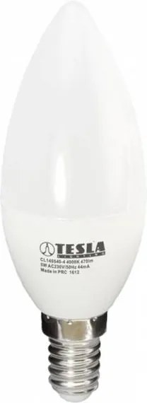 Tesla svíčka, 5W, E14, studená bílá (CL140540-4)