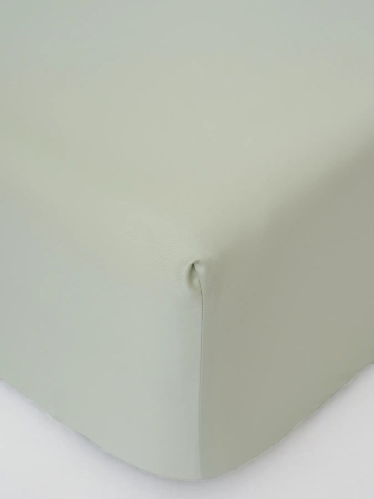 MK Lůžkoviny Saténové prostěradlo Diana 160 × 200 cm - šedozelená