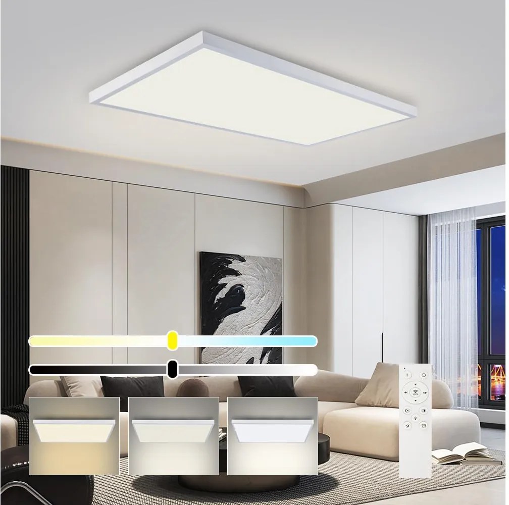 Brilagi-LED Stmívatelné koupelnové svítidlo FRAME SMART LED/96W/230V IP44 bíl+DO