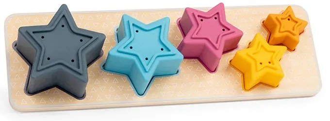 Bigjigs Toys Vkládací puzzle Hvězdy