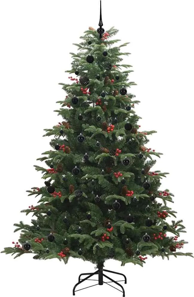 Umělý vánoční stromeček Zelená 240 cm PVC, kov a plast 3395569