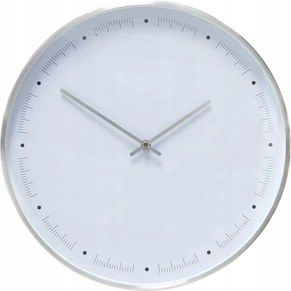 Hübsch Clock Nástěnné hodiny 40 cm Stříbrné