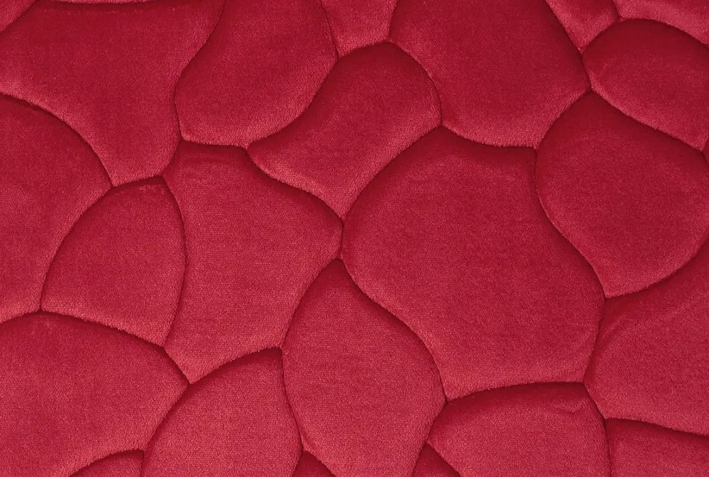 BO-MA, Protiskluzová koupelnová předložka 3D 0133 Red, 40x50, červená, koupelna