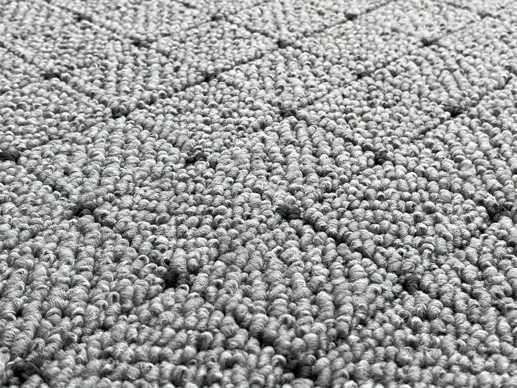 Vopi koberce Kusový koberec Udinese šedý kruh - 100x100 (průměr) kruh cm