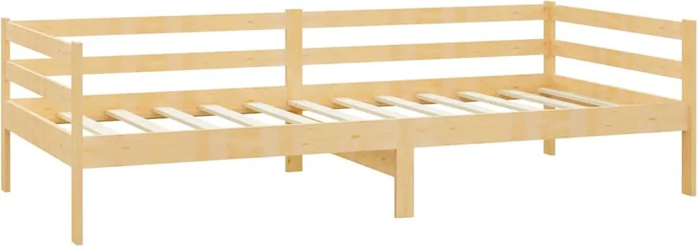 Válenda s matrací 90 x 200 cm masivní borové dřevo 3083569