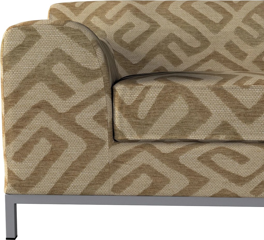 Potah na pohovku IKEA Kramfors 3-místná barva béžová látka pletený vzor, vzorované