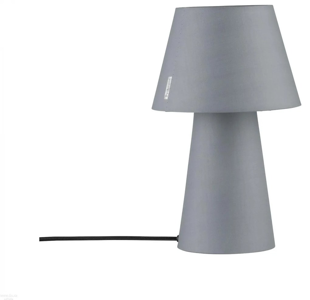 Paulmann 79734 Neordic Kelt, stolní lampa lampa z šedé textilie, 1x20W E14, výška 37cm