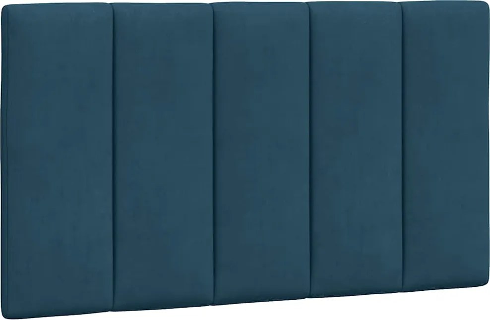 Postel s matrací Hanko modrá 90 x 200 cm samet 3208578