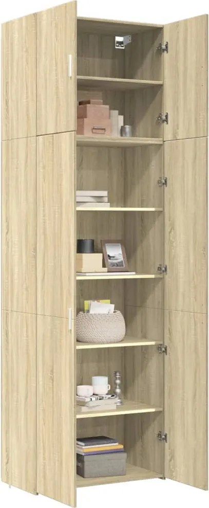 Skříň highboard dub sonoma 80 x 42,5 x 249 cm kompozitní dřevo 3281366