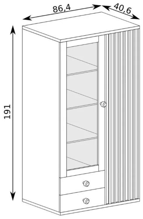 Obývací stěna CALI | 3 díly | 315 cm | sestava C | artisan