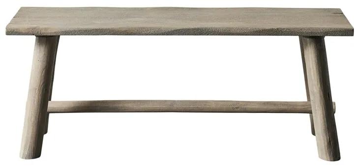Muubs Dřevěná lavice RAJA 110 cm, šedo-hnědá