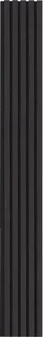 Dřevěné lamelové akustické panely 20,1 × 240 cm pro moderní nástěnný dekor Černý dub