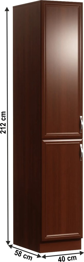 Potravinová skříňka D40SP, ořech Milano, levá, SICILIA