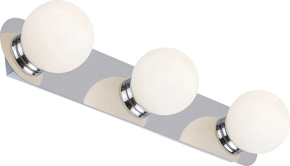 Rabalux Přisazené svítidlo do koupelny Becca 3x28W | G9 | IP44 - chrom