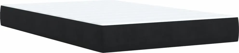 Box spring postel s matrací černá 120 x 200 cm samet 3286278