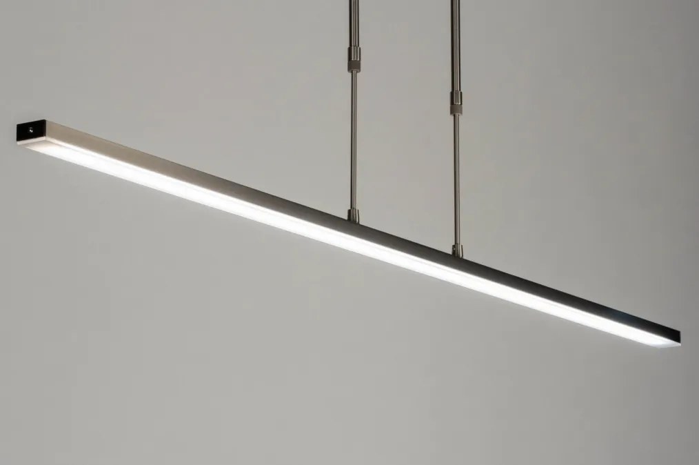 Závěsné designové LED svítidlo nad stůl Lineo Deluxe Silver