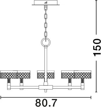 Závěsné LED svítidlo NOVA LUCE BION 48W 3000K 9186945