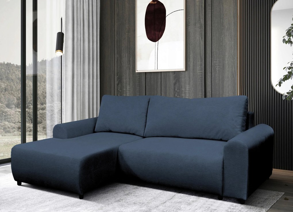 XXXLutz ROHOVÁ SEDAČKA, textil, tmavě modrá MID.YOU - Sedací soupravy - 001574005906
