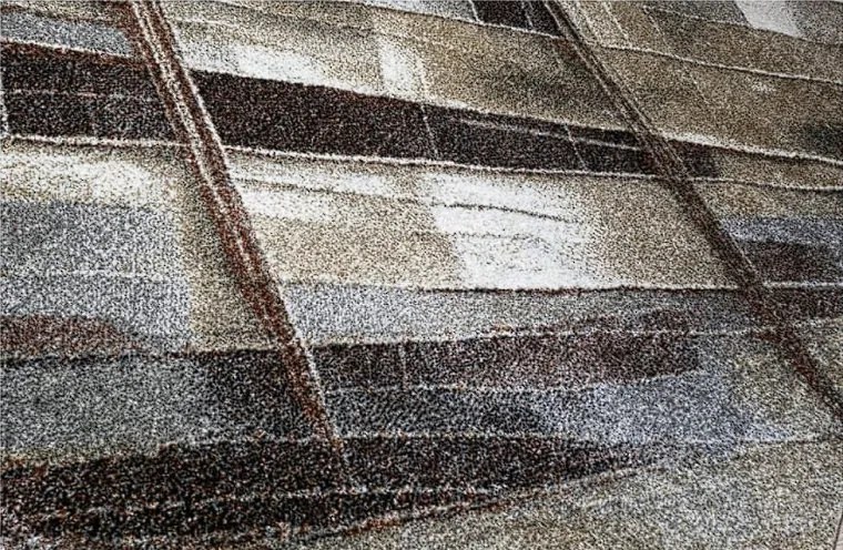 HU Hnědý moderní koberec Villa 872 s linkovaným vzorem Rozměr: 60x100 cm