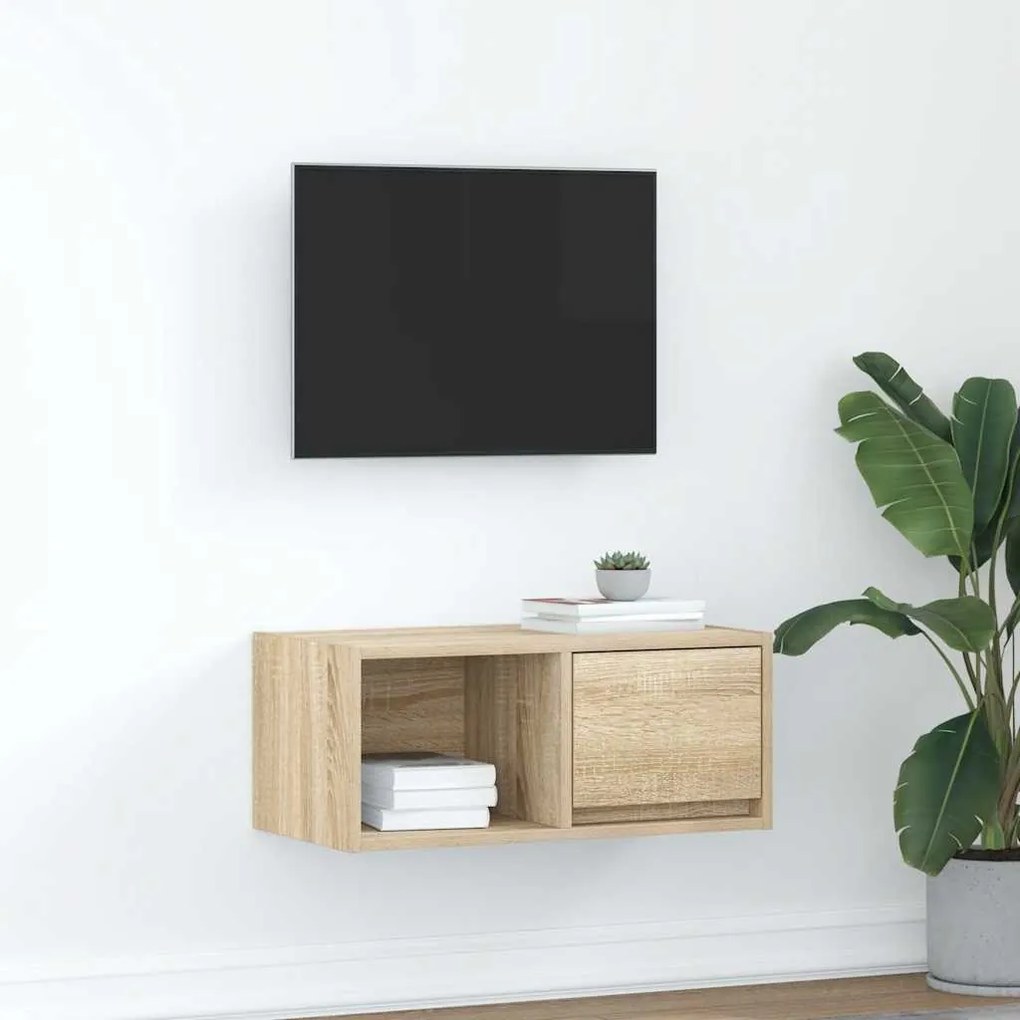 TV skříňka dub sonoma 60x31x25,5 cm kompozitní dřevo