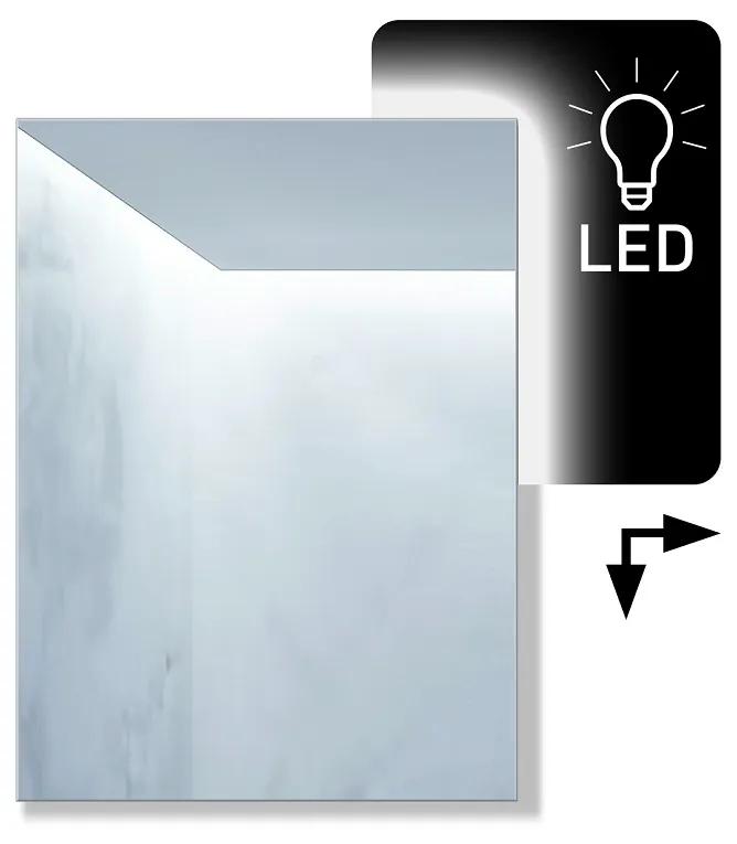 Zrcadlo do koupelny s LED osvětlením - 50 x 70 - Ambiente