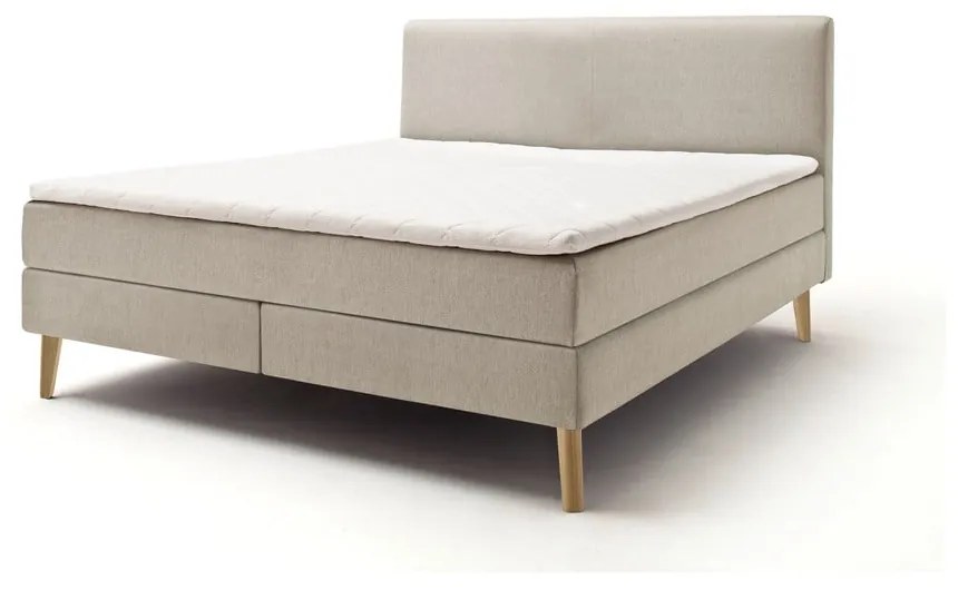 Béžová boxspring postel 180x200 cm Greta – Meise Möbel