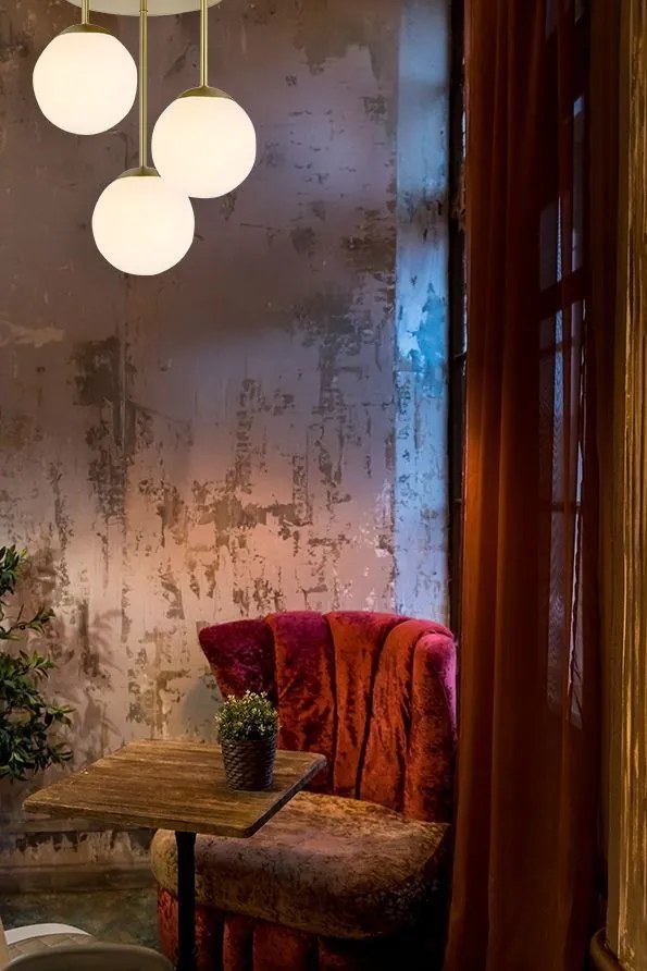 Toolight Rea, LAMP APP1817-3CPR GOLD, OSW-00667