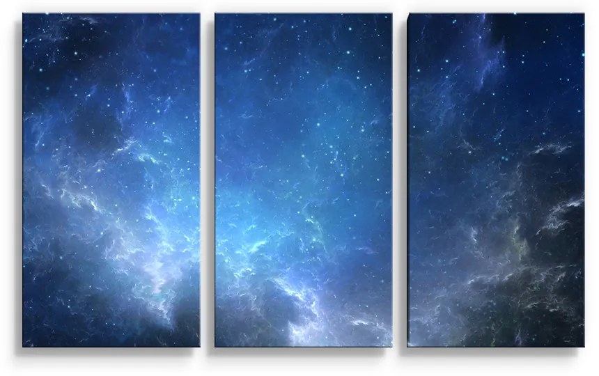 Sablio Obraz - 3-dílný Hvězdné nebe - 120x80 cm