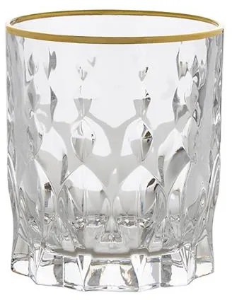 BOHEMIA PRESTIGE CONTE GOLD SKLENICE NA WHISKY 340ML SADA 6 KS
