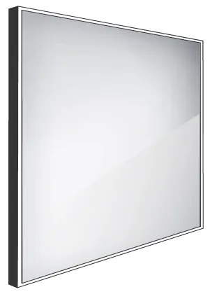 černé LED zrcadlo 700x700
