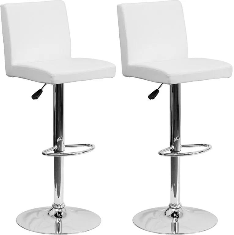 Barová židle 2x  Hawaj CL-7004 | bílá