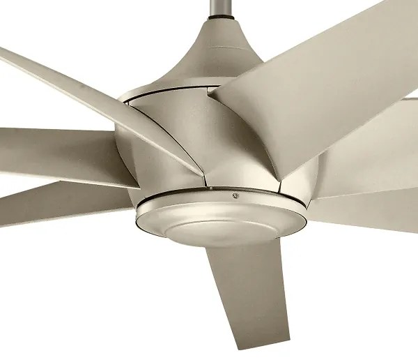 Kichler KLF-LEHR-80-AS - Stropní ventilátor LEHR IP44 + dálkové ovládání