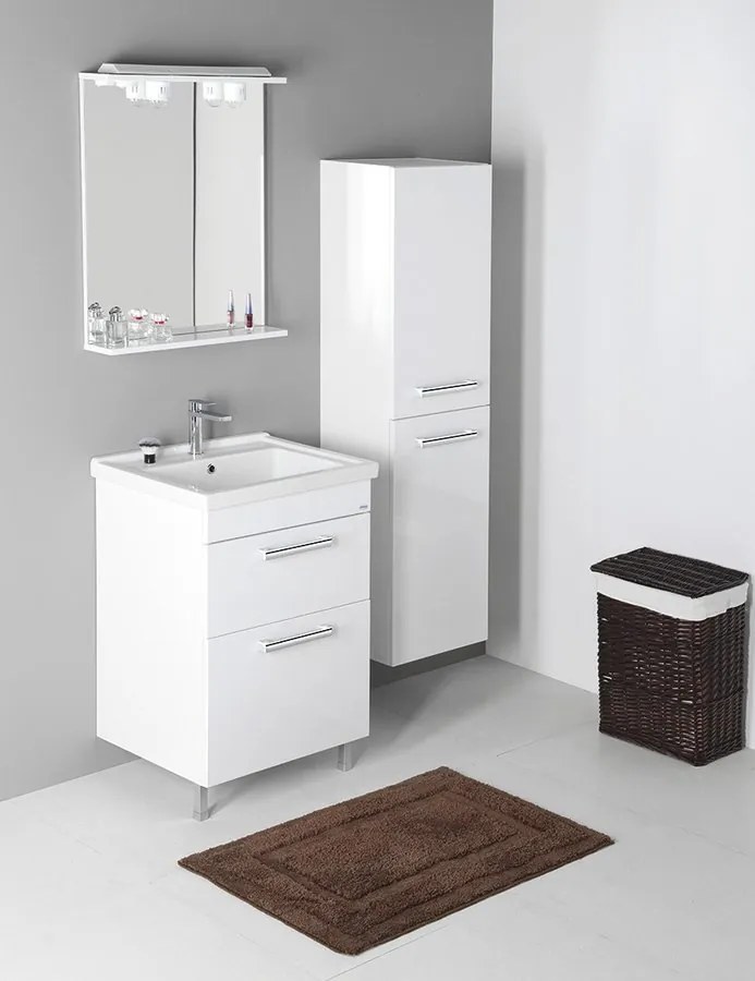 Aqualine Aqualine, VEGA Skříňka vysoká 40x150x31cm, levá/pravá, bílá, VG160