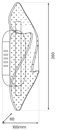 LED Nástěnné svítidlo LARGO LED/8W/230V zlatá