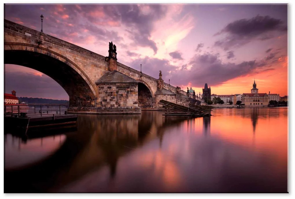 Jednodílný obraz Karlův most Velikost (šířka x výška): 120x80 cm