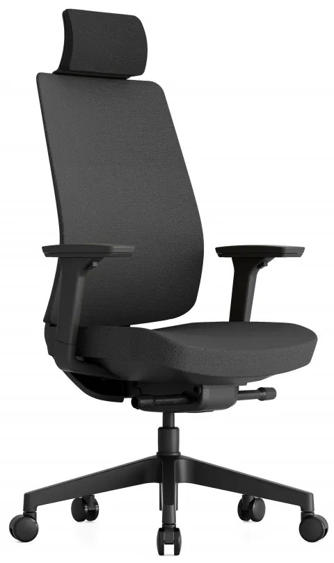 Office Pro Kancelářská ergonomická židle K50 — černá Modrá