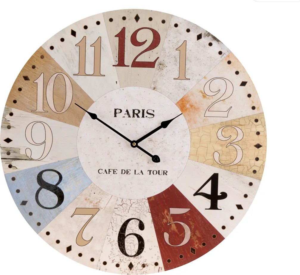 Nástěnné hodiny PARIS - kulaté Ø 60 cm