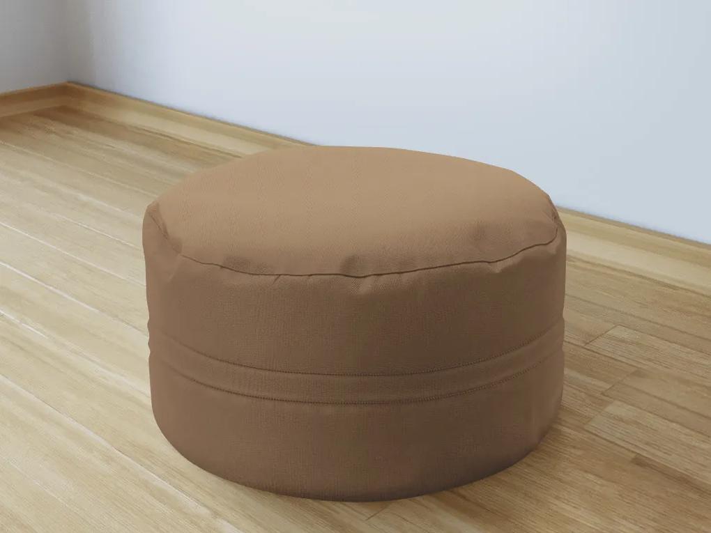 Goldea bavlněný sedací bobek 50x20 cm - hnědý 50 x 20 cm