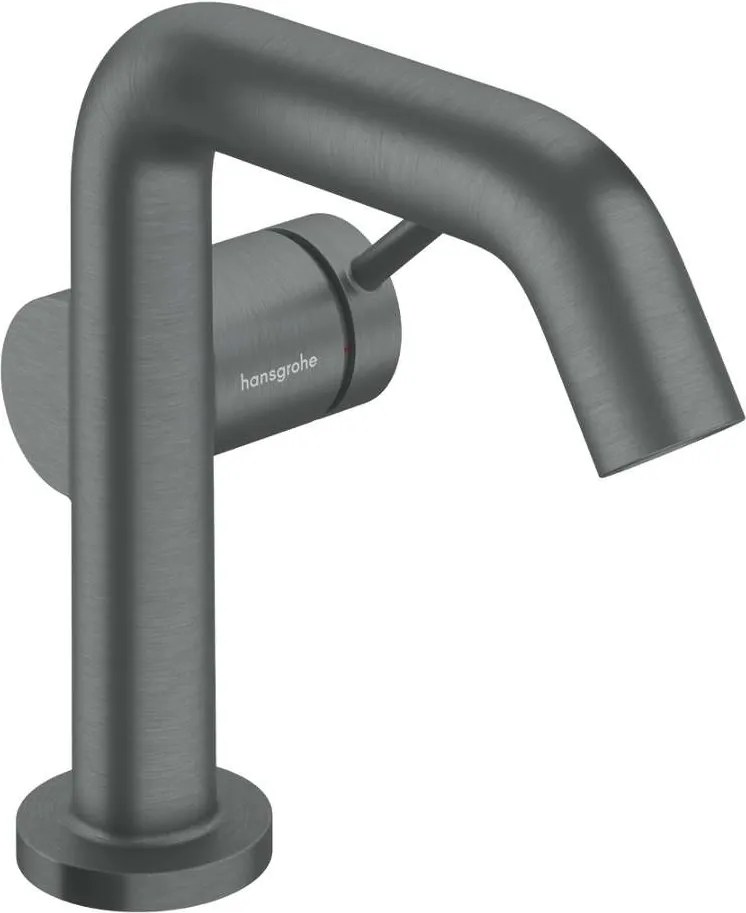 Hansgrohe Tecturis S - Umyvadlová baterie s výpustí Push-Open, CoolStart, EcoSmart+, kartáčovaný černý chrom 73320340