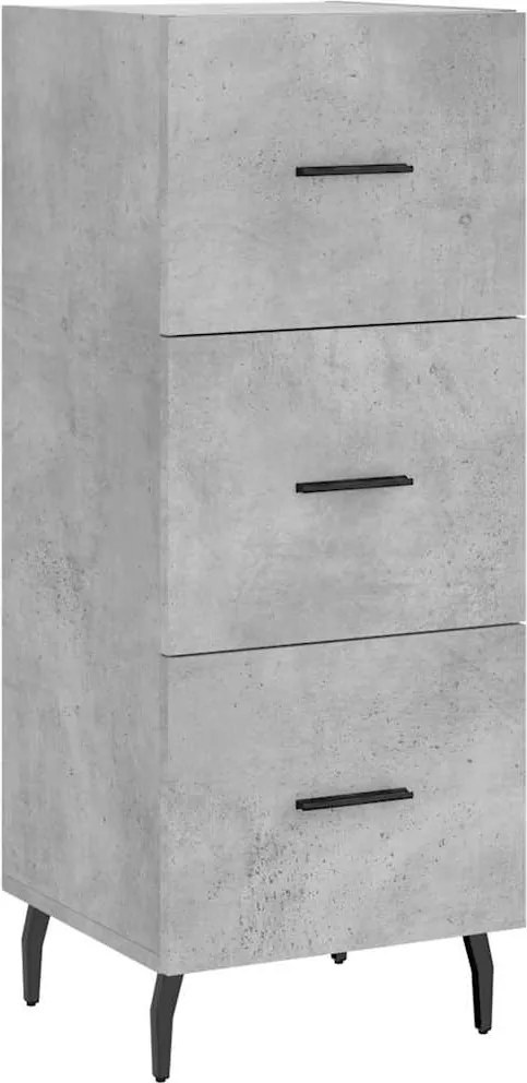 Skříň highboard betonově šedá 34,5x34x180 cm kompozitní dřevo 3200213
