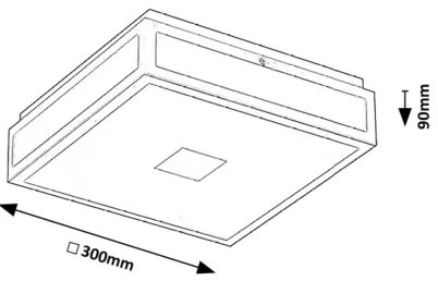 Rabalux 75031 - LED Koupelnové stropní svítidlo ZOYA LED/18W/230V IP44 černá